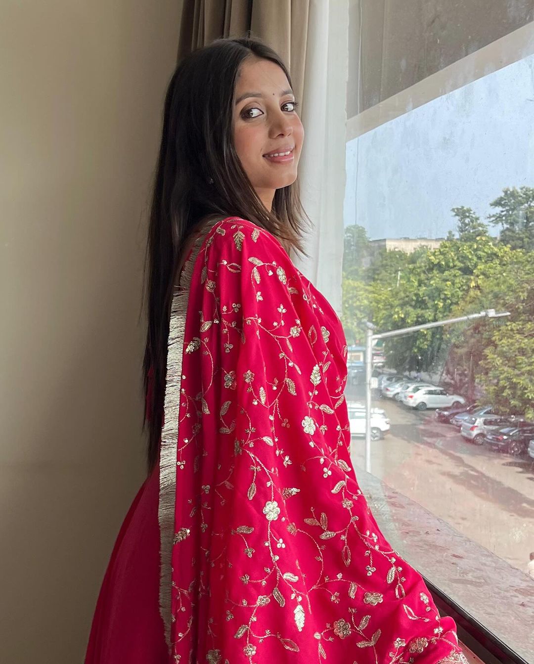 Preeti Negi In Rani Pink Color Soft Georgette With Heavy Embroidery Wo Tanhai